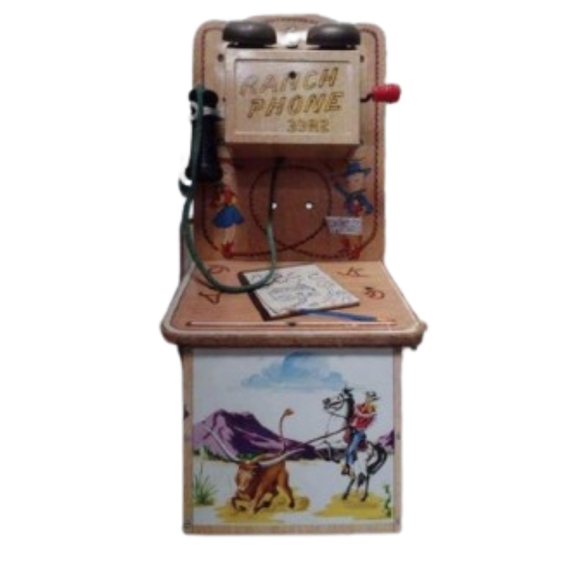Toys | Vintage Gong Bell Nfg Ranch Toy Phone | Poshmark